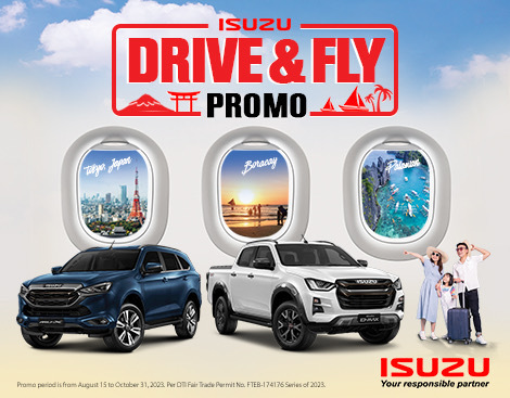 Isuzu Drive & Fly Promo.